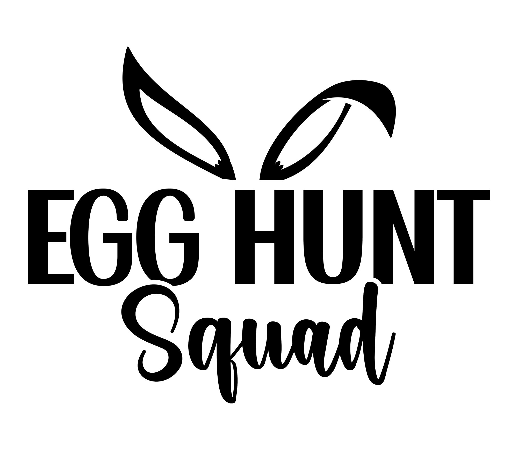 Easter Egg Hunt Squad Svg, Matching Easter Shirt Svg, Easter Group ...