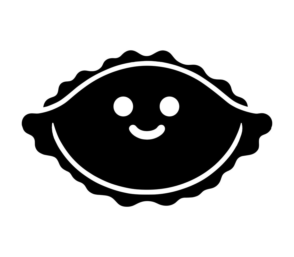 Smiling Pierogi Svg, Dumpling Svg - Etsy