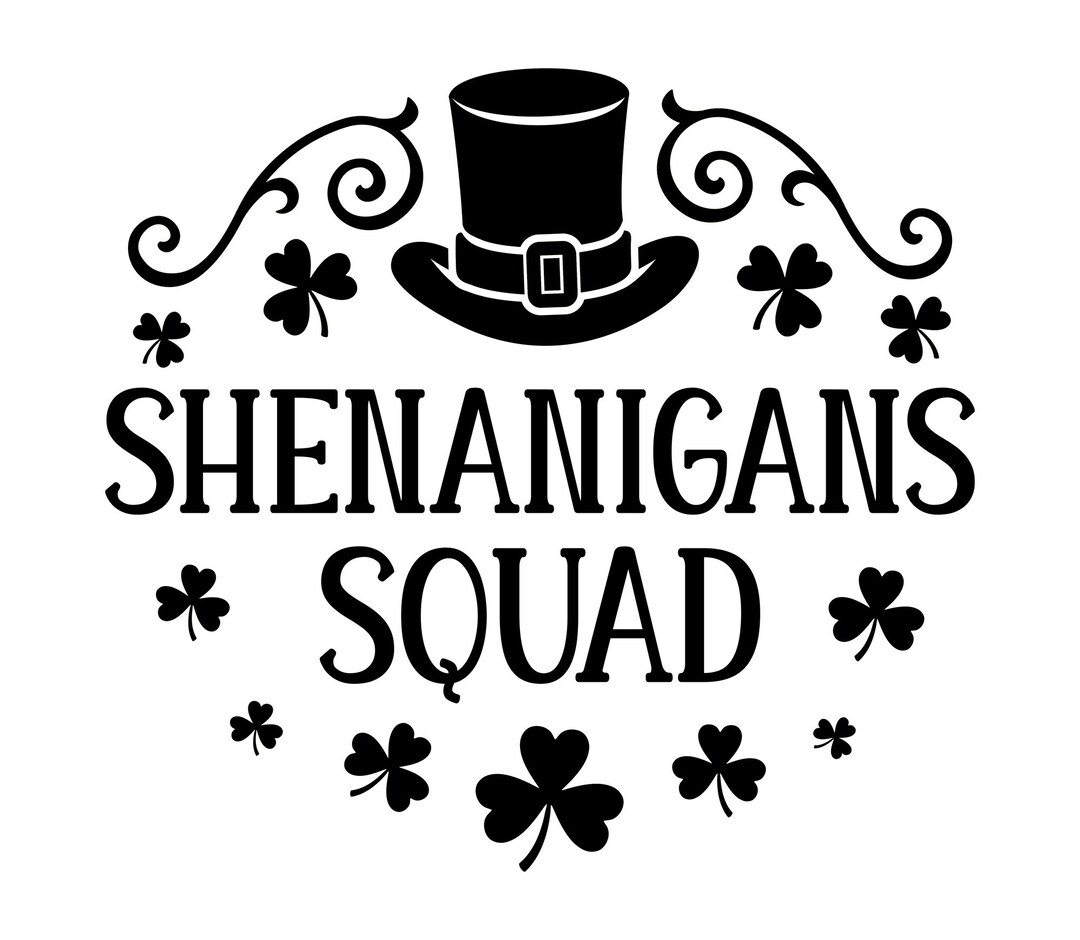 Shenanigans Squad Svg, Matching Group Leprechaun Hat Svg, Saint ...
