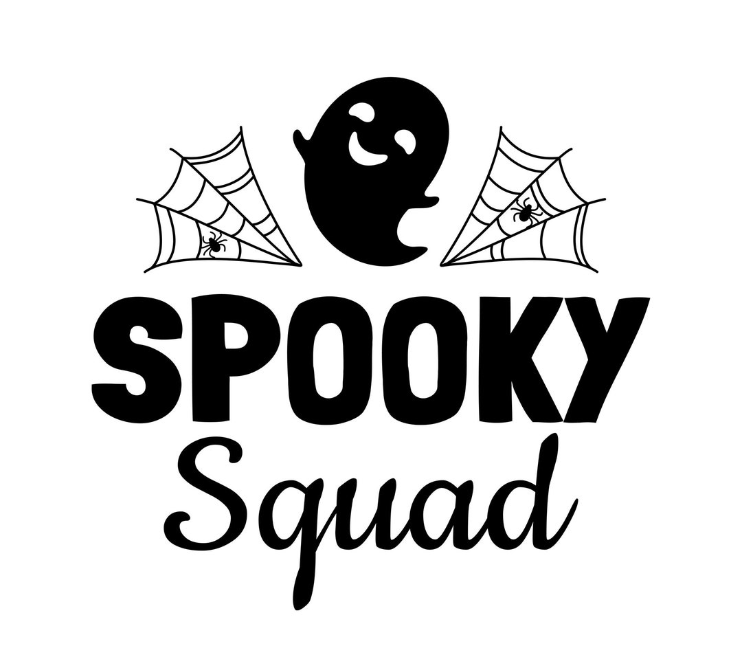 Spooky Squad Svg, Family Matching Halloween Shirt Svg, Halloween Group ...