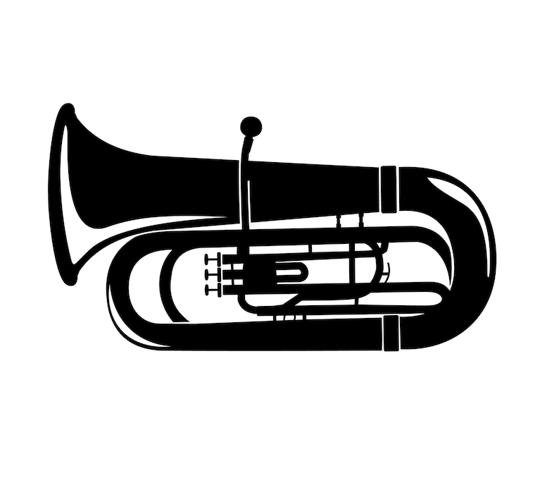Tuba Svg, Orchestra Svg, Musical Instrument Svg, Brass Instrument Png ...