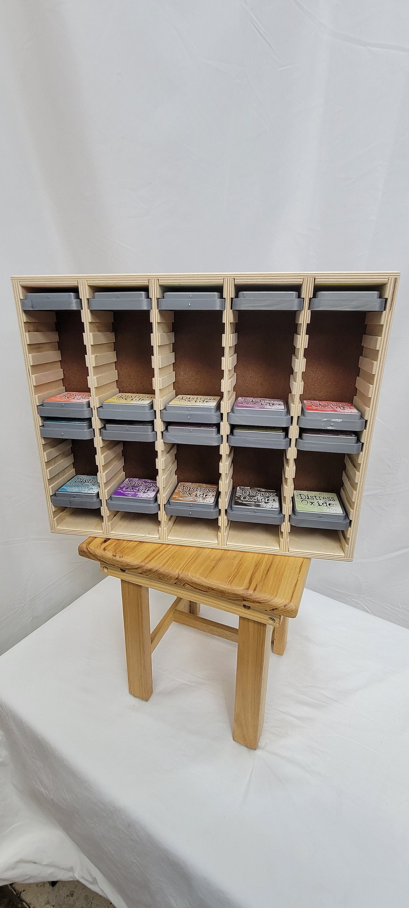 60 Slot Low Profile Distress Ink Storage for Tim Holtz Style Ink Pads ...