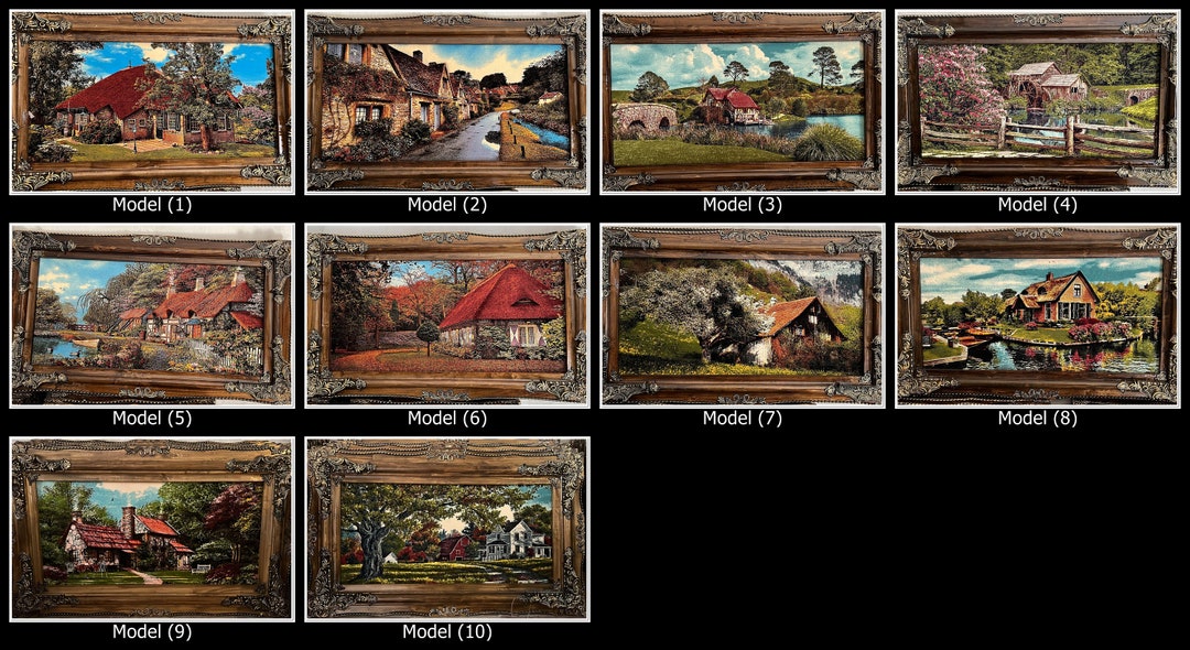 Wall Painting Made of Silk Thread Machine Woven Carpet - Etsy