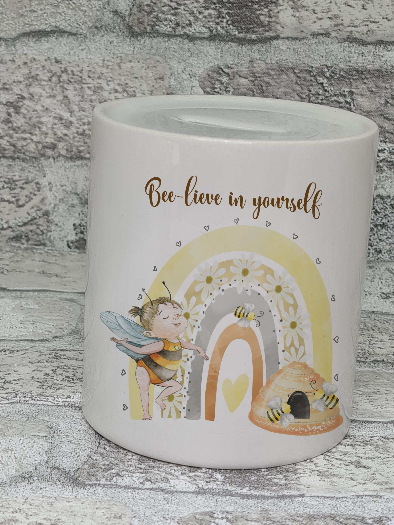 Bee-lieve in Yourself Bumble Bee Baby Rainbow Beehive Cute Digital ...