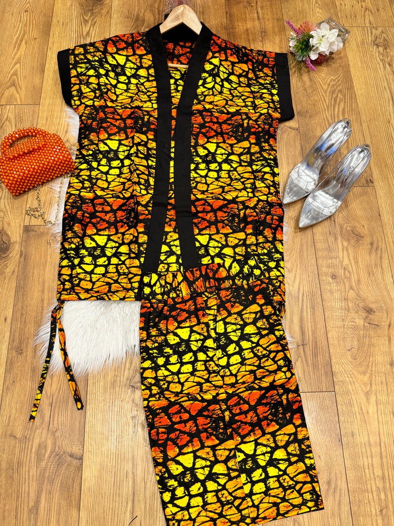 Kiki Ankara Kimono Set African Fashion - Etsy Australia