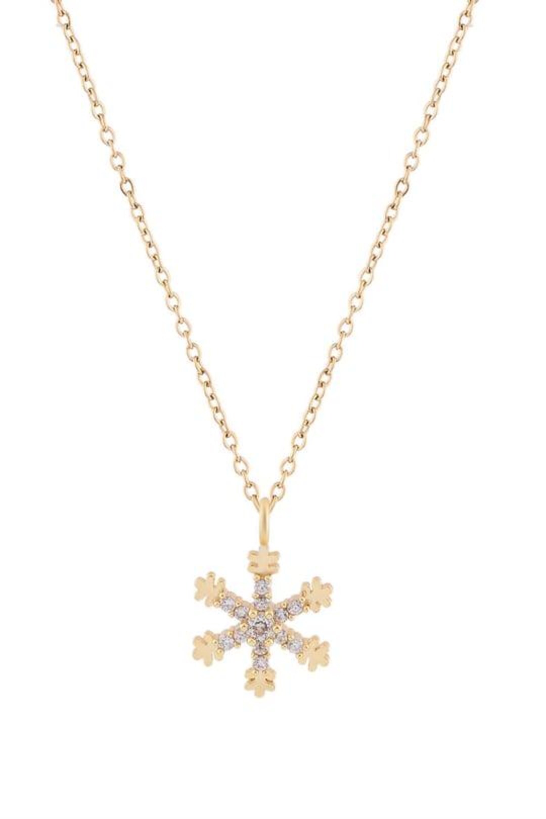 Snowflake Pendant Necklace: Winter Jewelry Gift Dainty Choker - Etsy