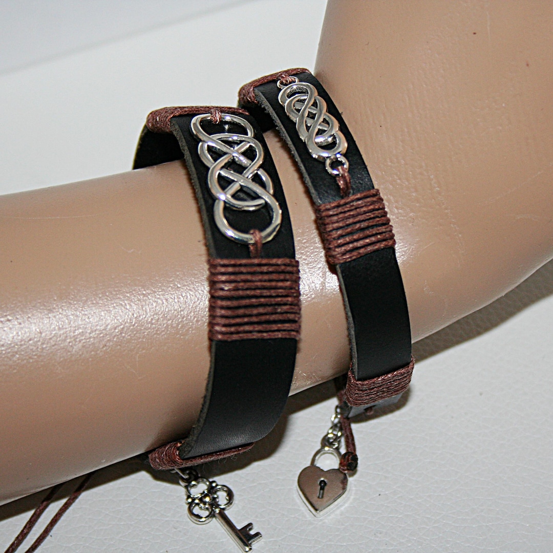 Friendship Bracelet With Lock and Key, Couple Bracelet, Bracelet for ...