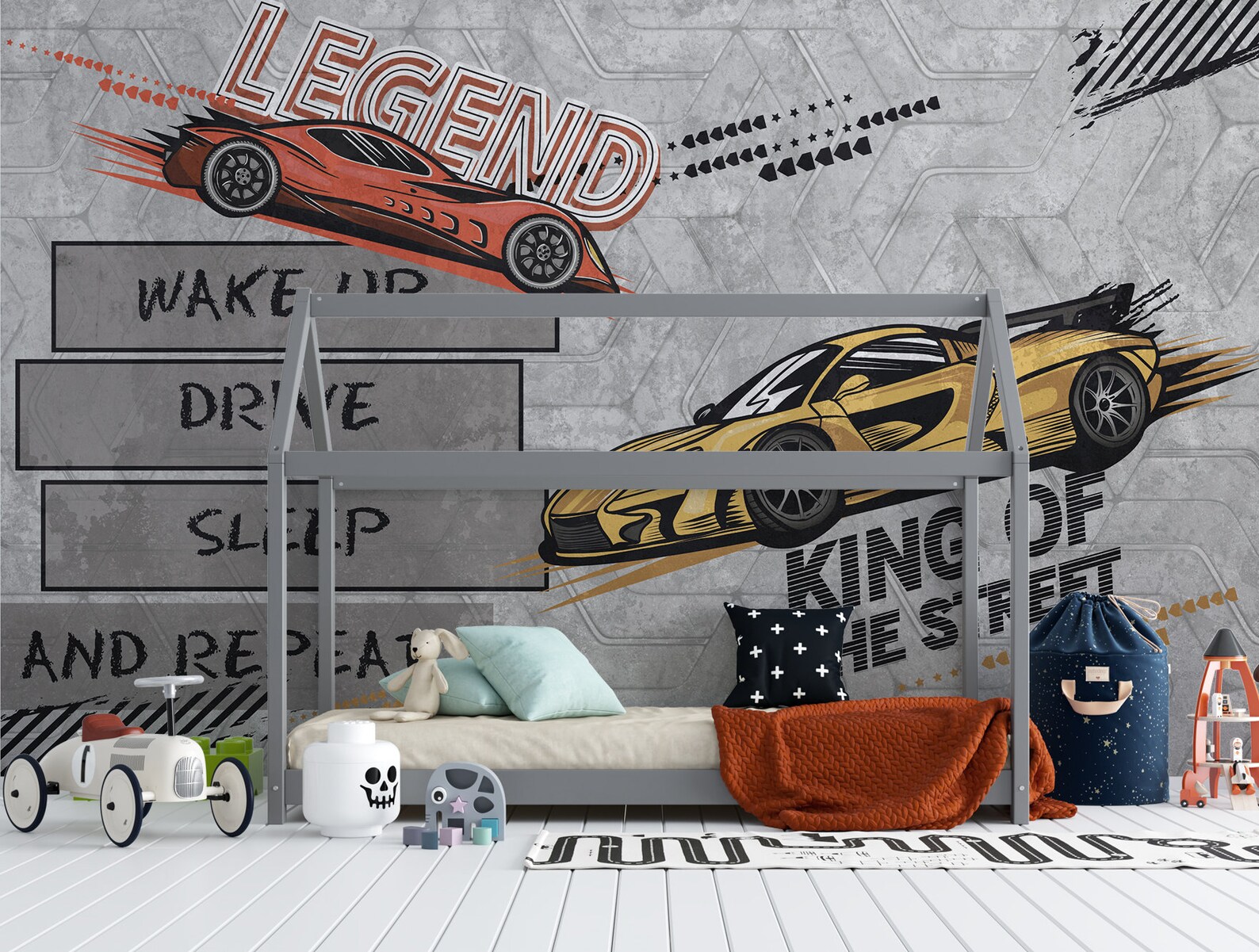 Car Mural Wallpaper: Customizable Garage Wall Decor - Etsy