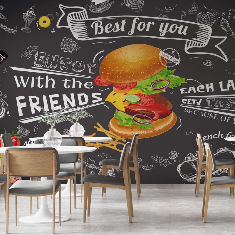 Chalkboard Wallpaper - Etsy