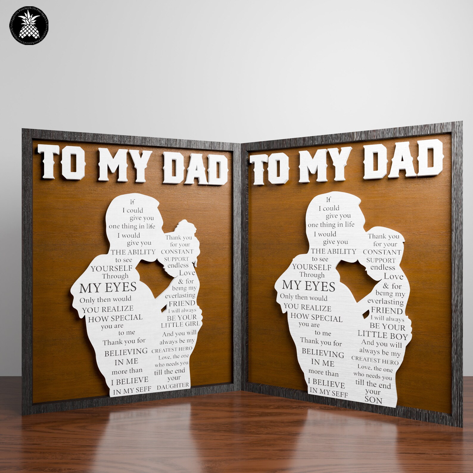 Laser Cut SVG, Personalized to My Dad Sign Father's Day Svg,fathers Day ...