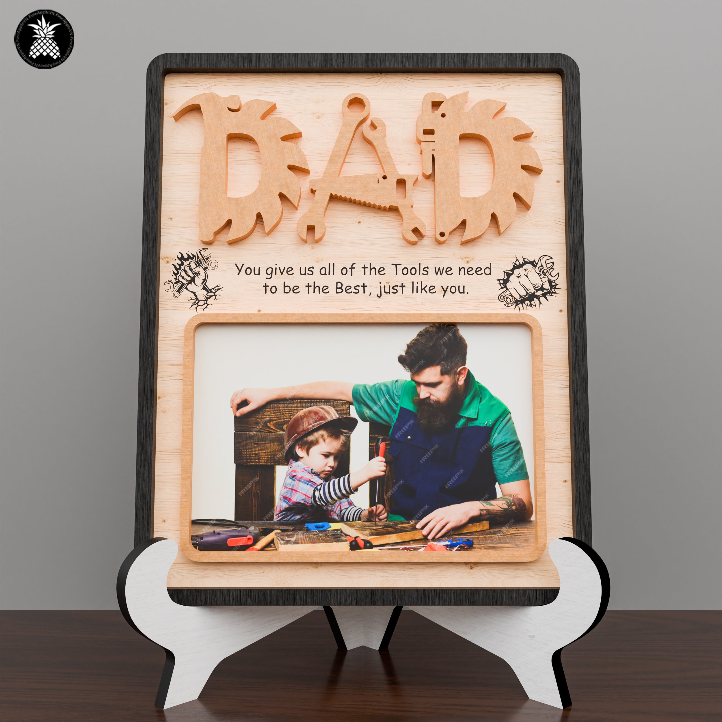 Laser Cut Svg,personalized Dad Tools Wood Sign Father's Day Svg,dad ...