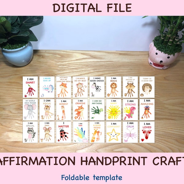 Affirmation Handprint Craft - Etsy