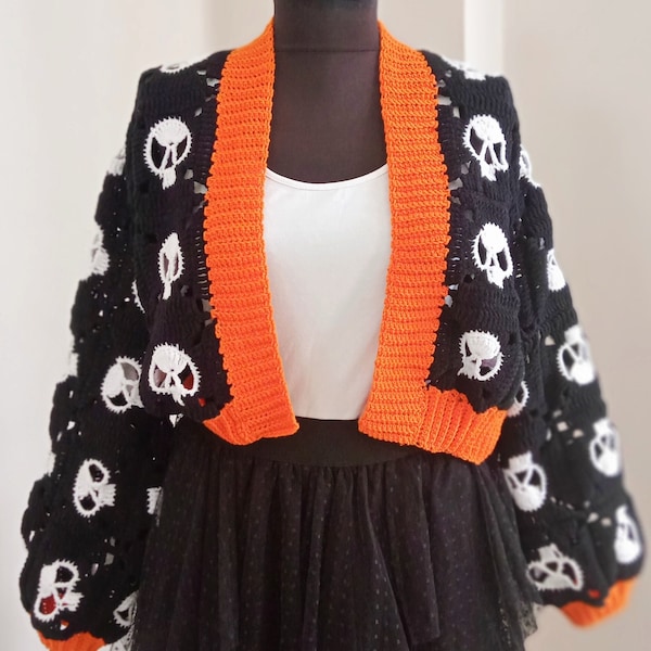 Granny Square Skull Jacket - Etsy
