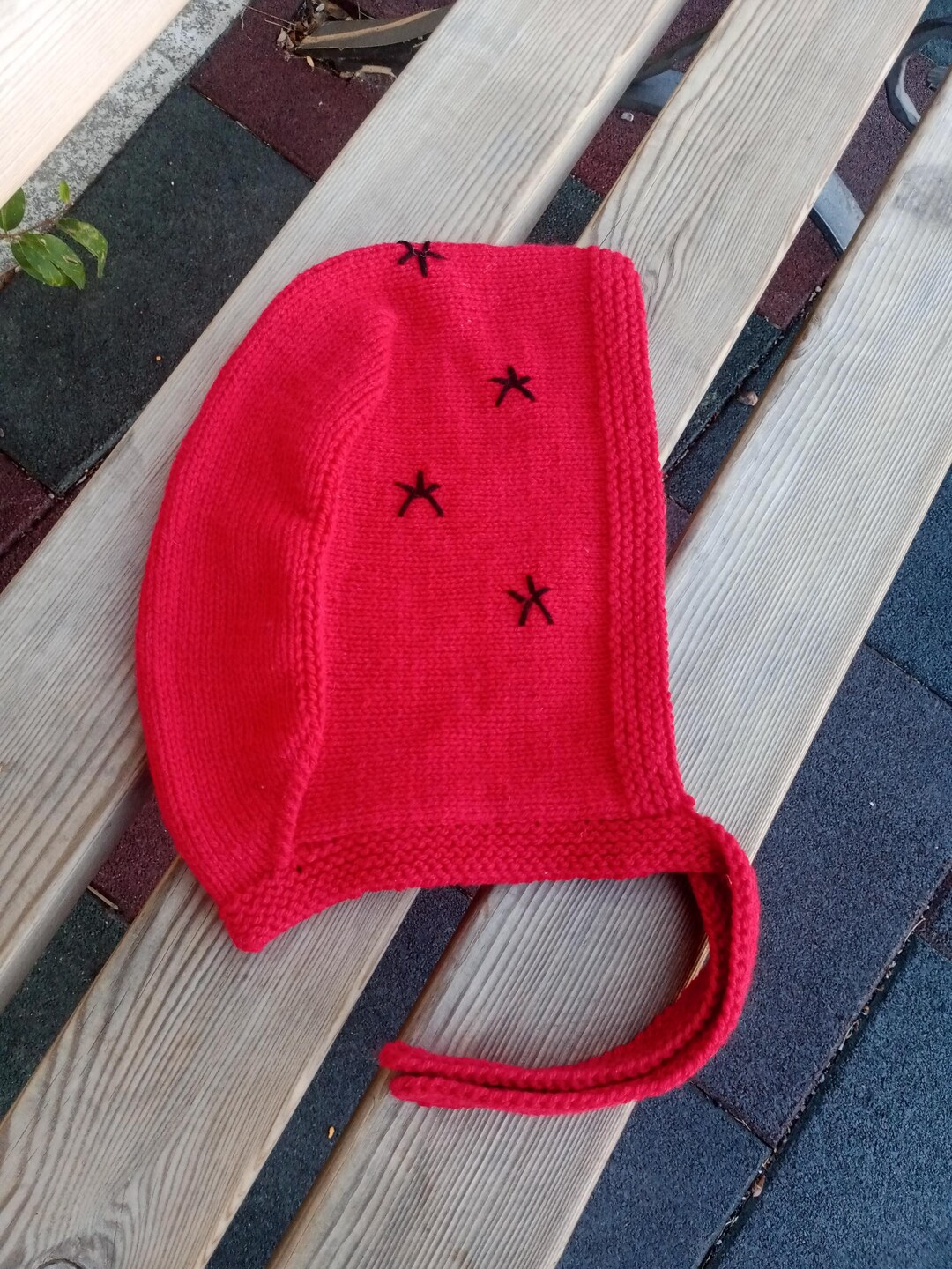 Crocheted Adult Tie Bonnet, Vintage Style Bonnet, Handmade Bonnet ...