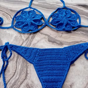 2 Piece Set Crochet Swim Top Bottom Bikini Women Swimwear, Crochet ...