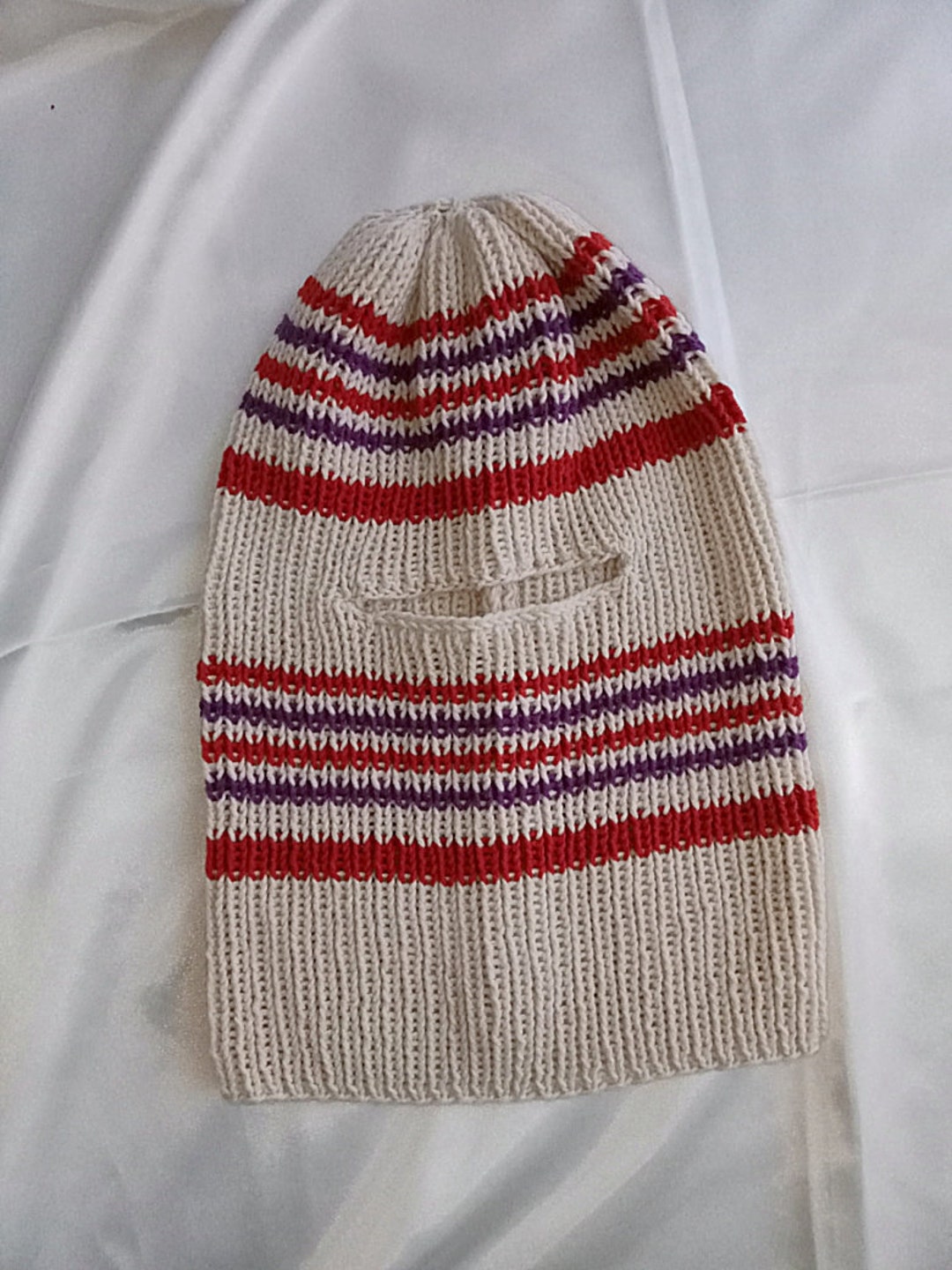 Hand Knitted Face Mask, Winter Full Face Mask, Handmade Unisex ...