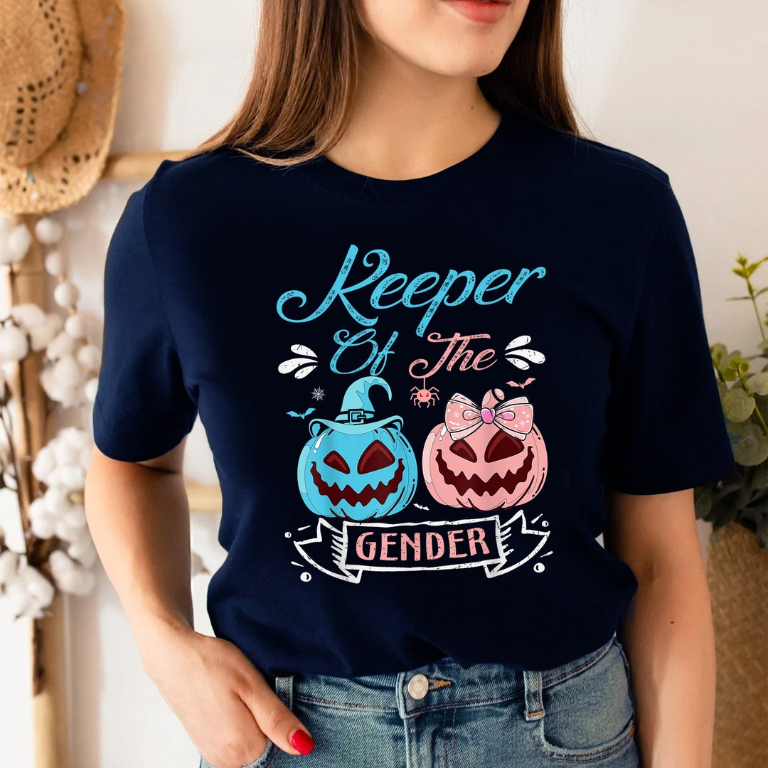 Keeper of the Gender Pumpkins Shirt Funny Gender Reveal - Etsy