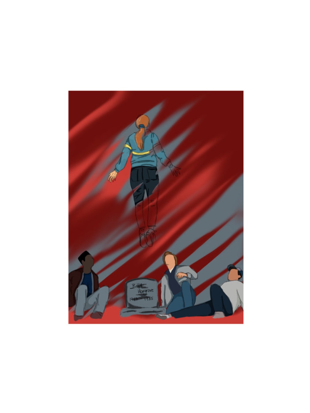 Max Lucas Steve and Dustin stranger Things Fanart - Etsy