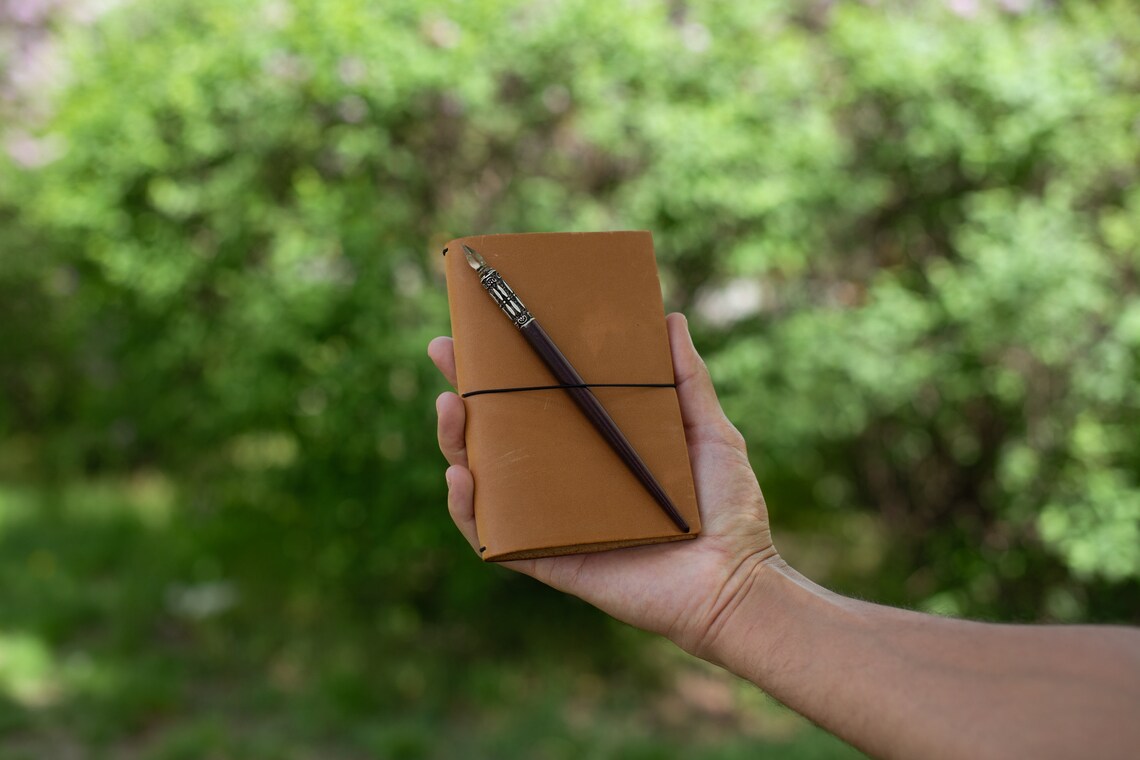 A6 Refillable Pocket Bullet Journal Mini A6 Leather Notebook - Etsy