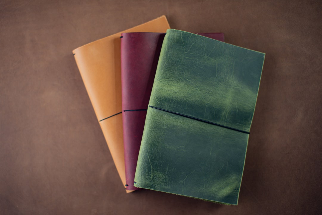 A5 Journal Cover, A5 Refillable Leather Journal Cover, Planner Cover ...