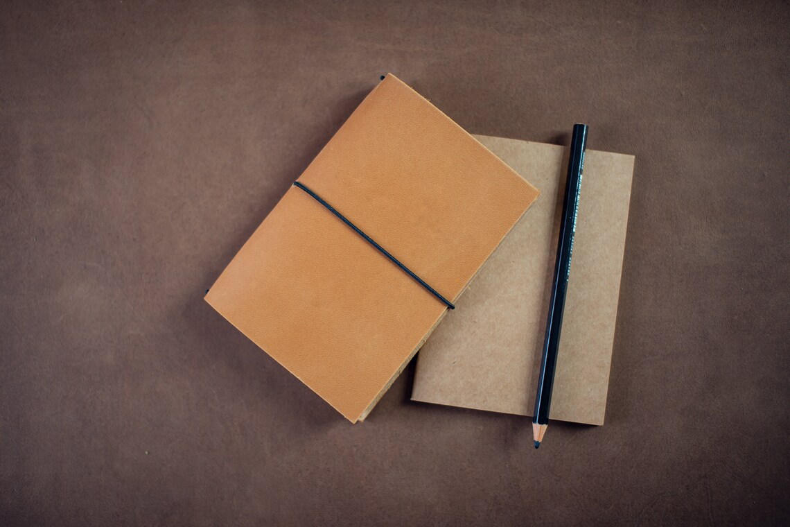 A6 Refillable Pocket Bullet Journal, Mini A6 Leather Notebook Cover ...