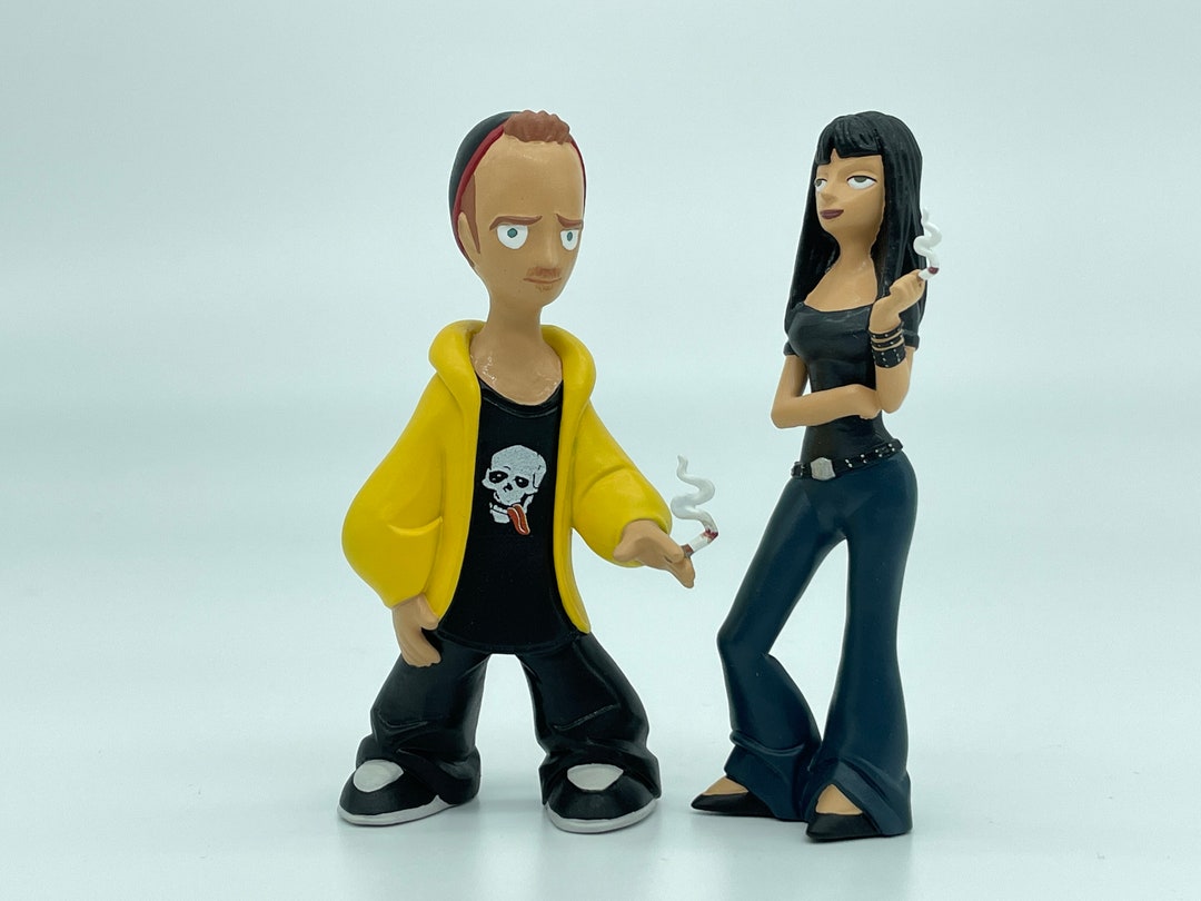 Cartoon Style Breaking Bad Action Figure Jesse Pinkman and Jane ...