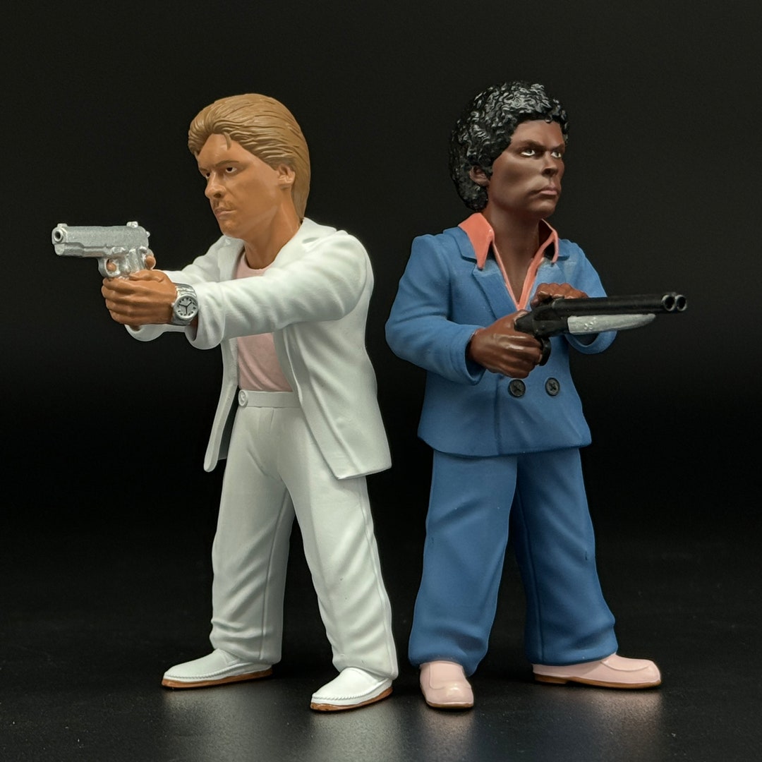 3.9 Inches Classic Miami Vice Action Figures Sonny and Ricardo Resin ...