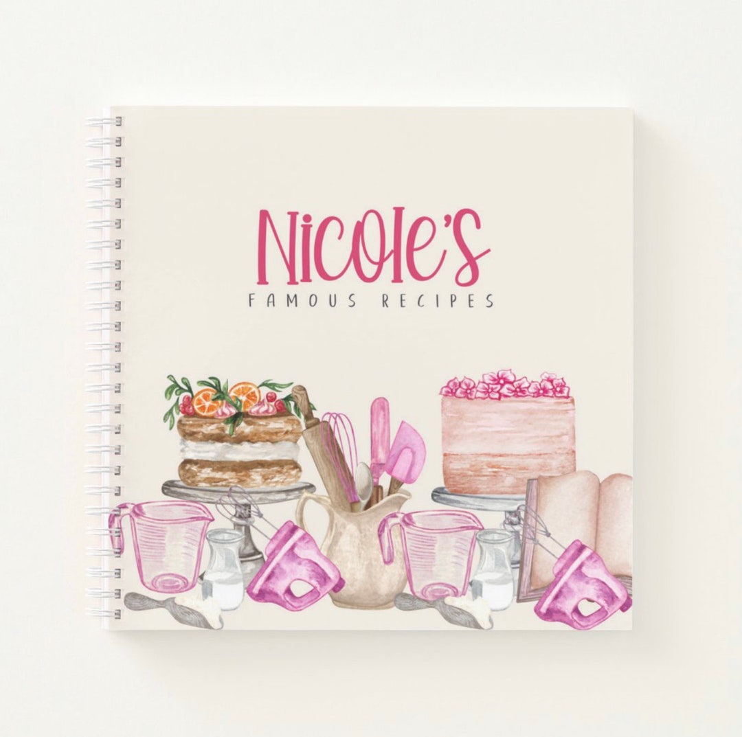 Custom Recipe Book Housewarming Gift for Women, Family Cookbook ...