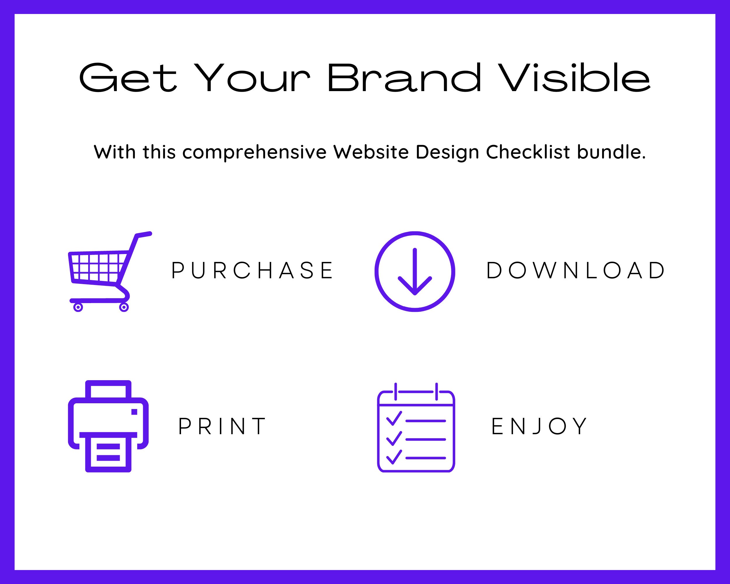 Ultimate Website Design Checklist, Web Design Ebook, Excel/google ...