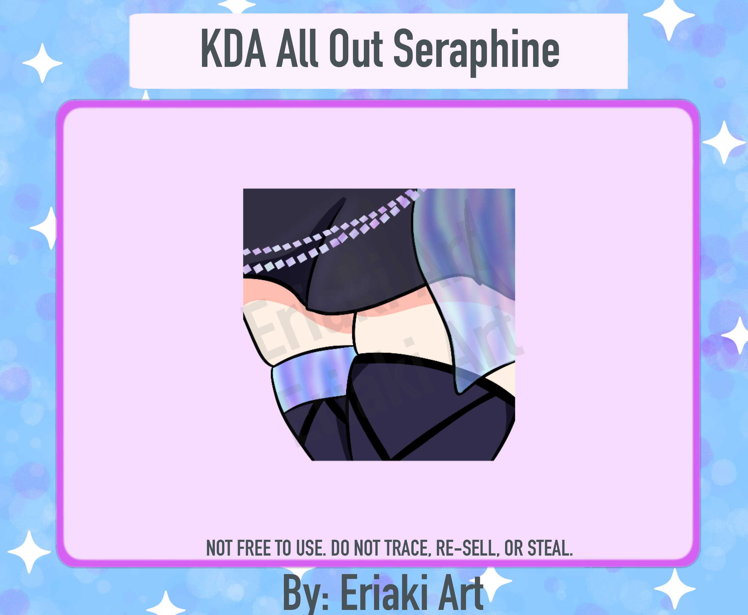 KDA All Out Seraphine Thighs Legs Emote Badge Discord Twitch League of ...