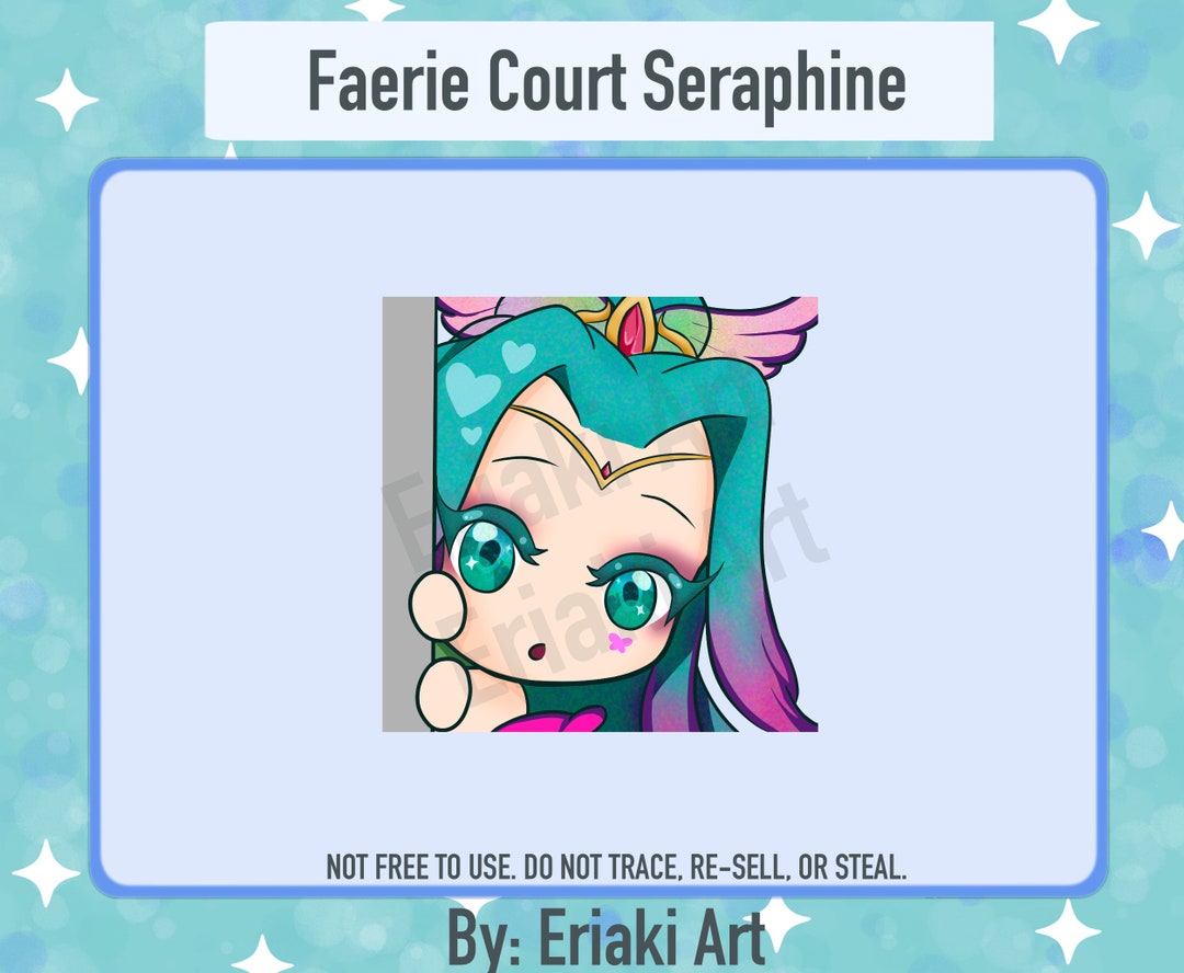 Faerie Court Seraphine Peek Hide Emote Badge Discord Twitch League of ...