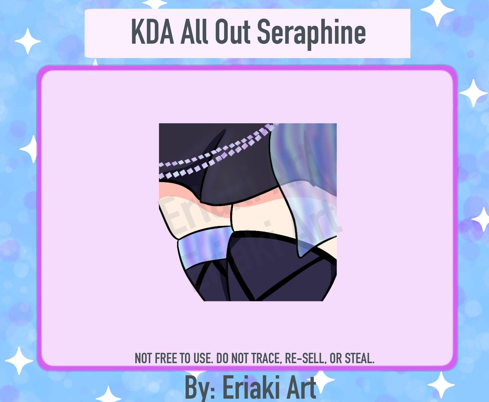 KDA All Out Seraphine Thighs Legs Emote Badge Discord Twitch League of ...