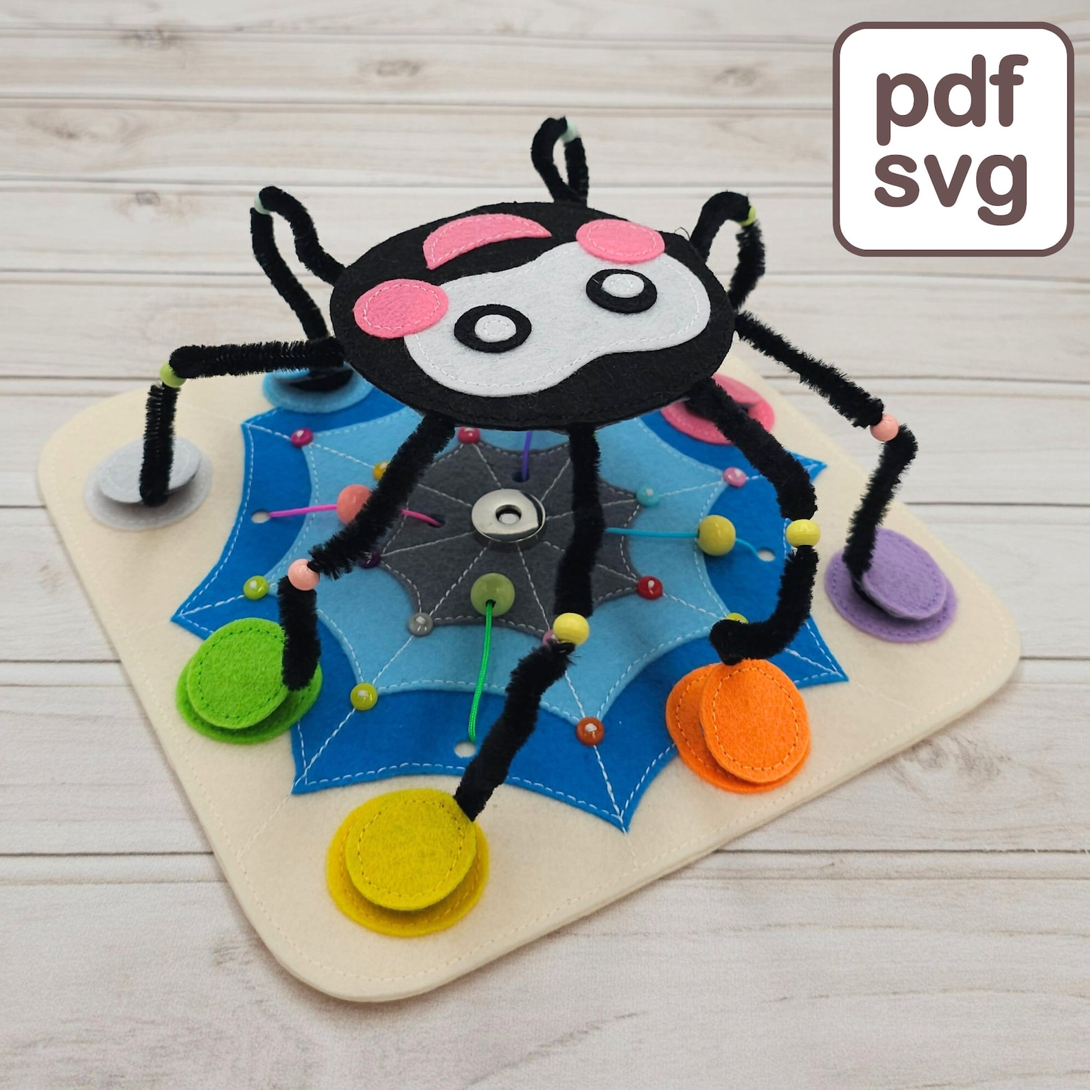 Spider Quiet Book Pattern: DIY Felt Sensory Book (PDF & SVG) - Etsy