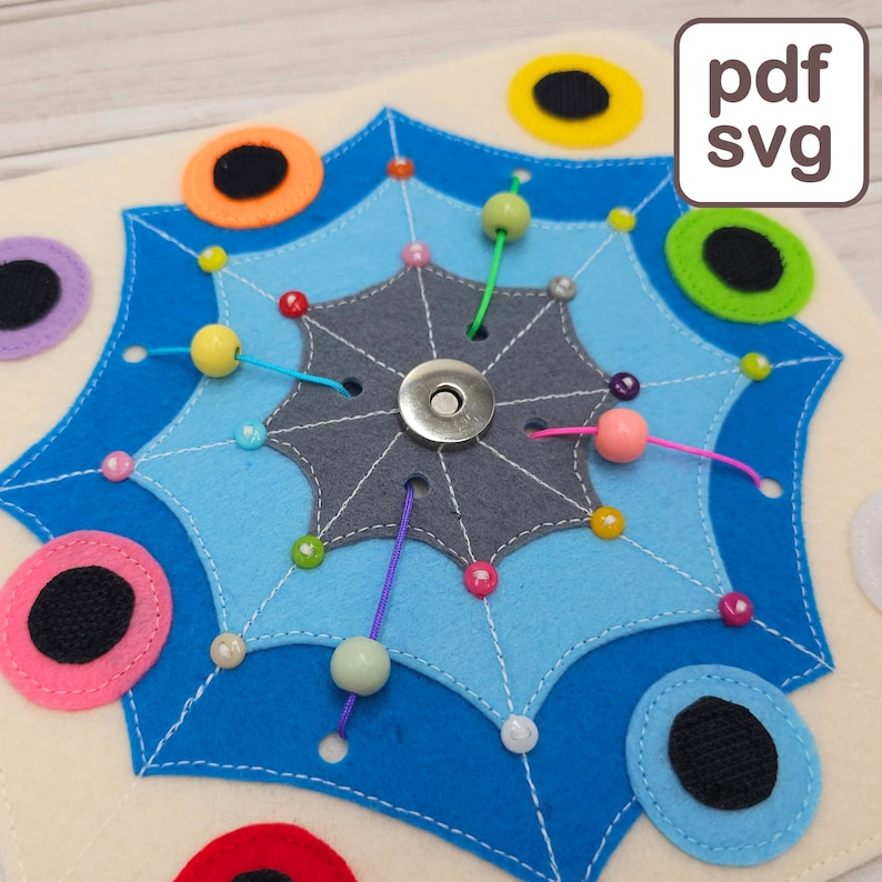 Spider Quiet Book Pattern: DIY Felt Sensory Book (PDF & SVG) - Etsy