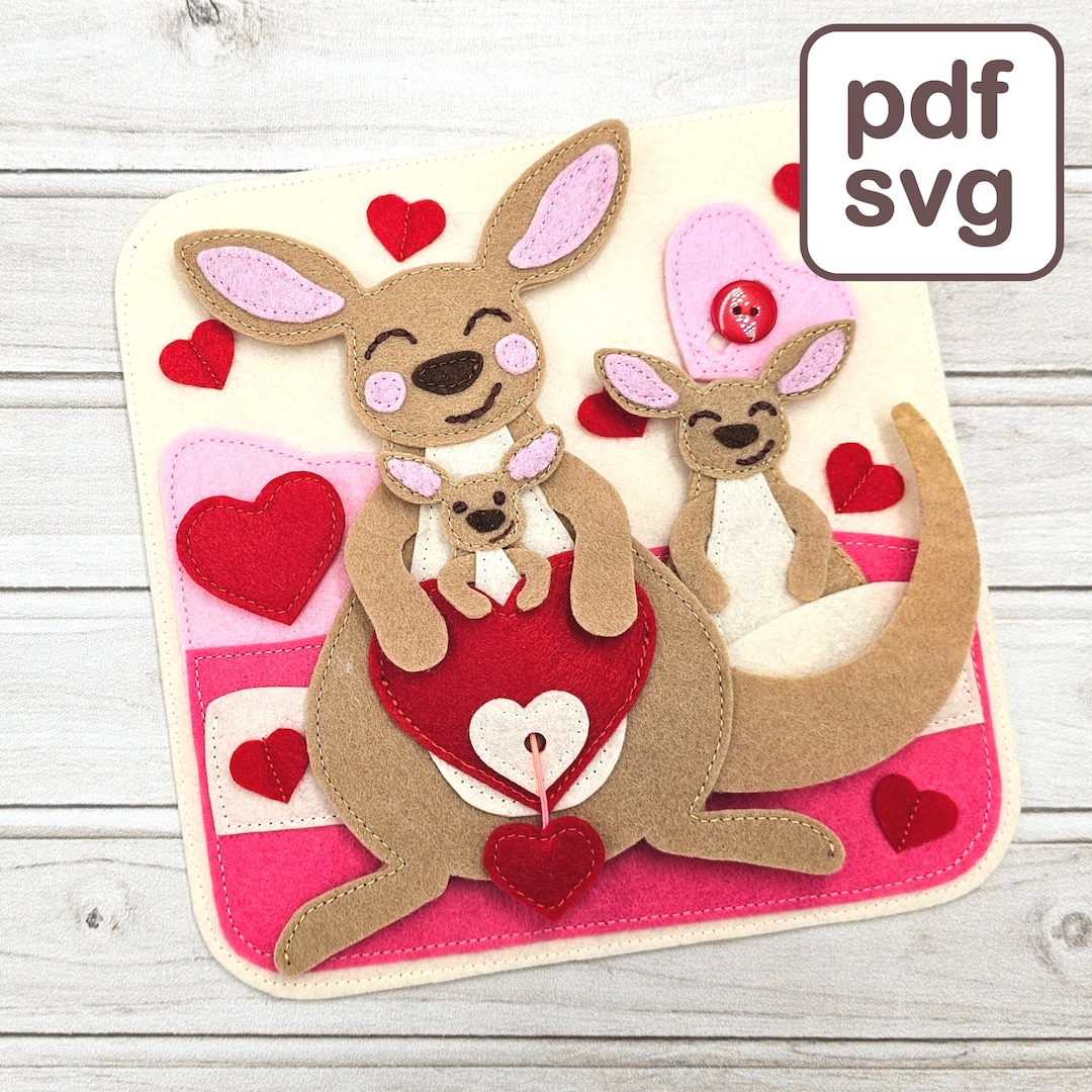 Kangaroo Quiet Book Pattern: DIY Felt Sensory Book (PDF, SVG) - Etsy