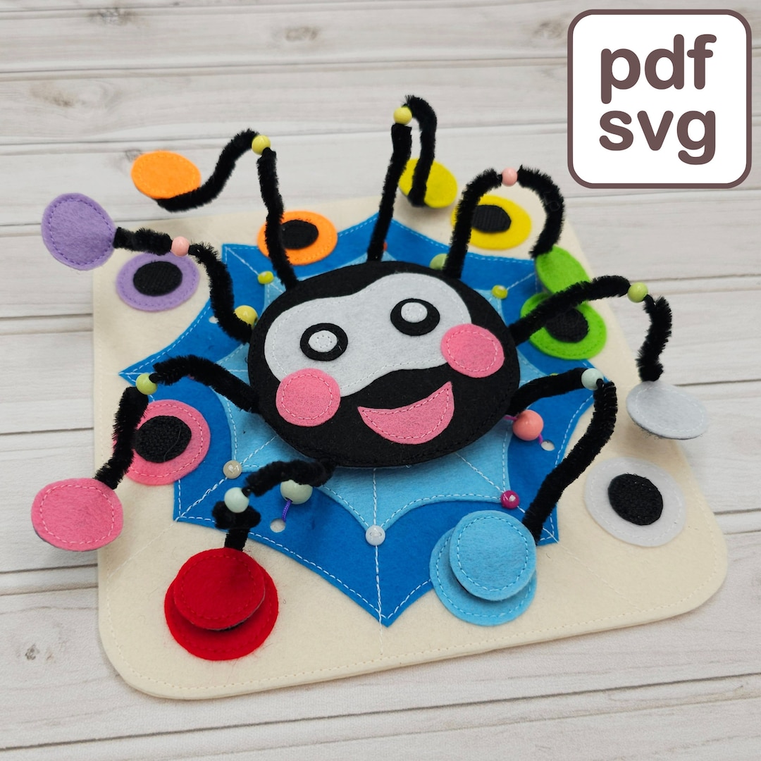 Spider Quiet Book Pattern: DIY Felt Sensory Book (PDF & SVG) - Etsy