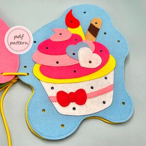 Ice Cream Quiet Book Pattern, Felt Ice Cream Counting Activity, Busy ...
