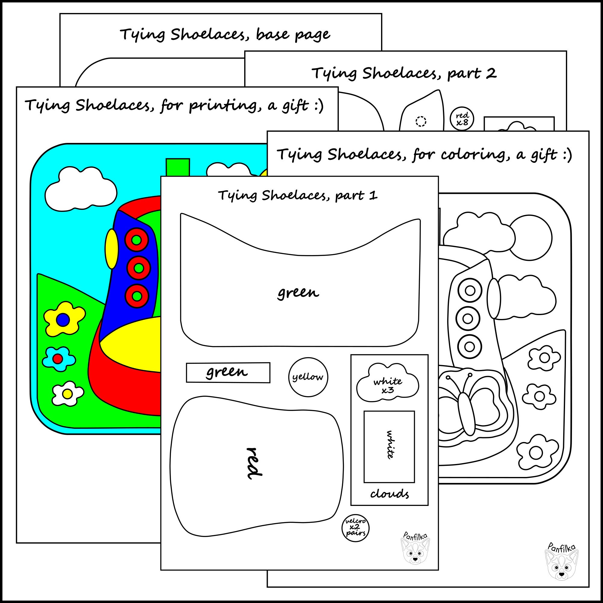 Printable Quiet Book Patterns Printable Colorful Quiet Book Easy