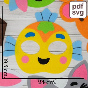 Felt Pet Animal Mask Pattern for Kids, DIY No Sew Animal Mask Pattern ...
