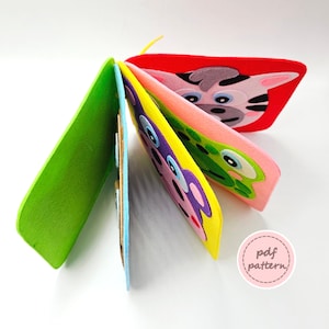 Animals Quiet Book Pattern PDF & SVG, Felt Book Pattern, Sensory Book ...