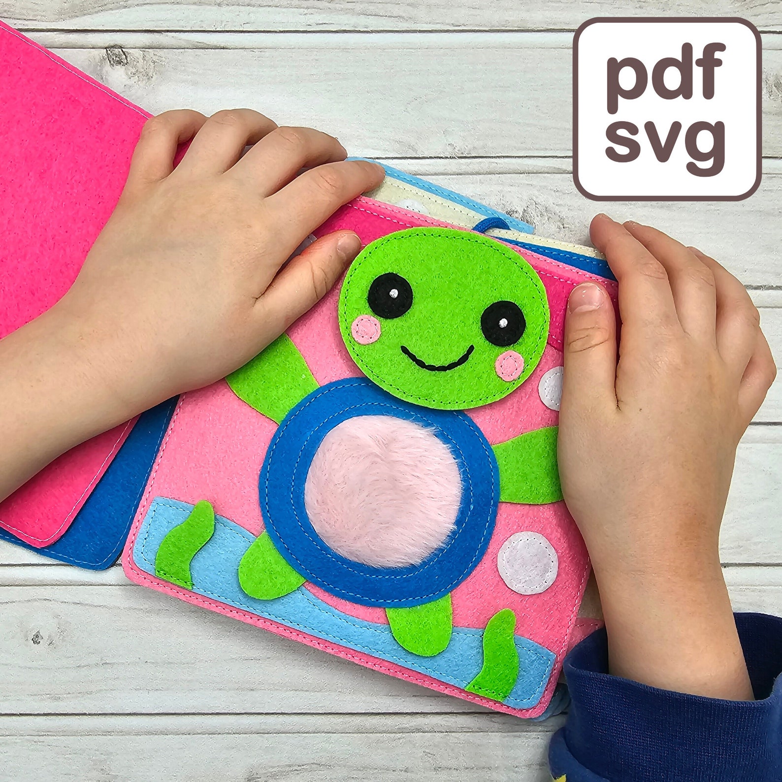 Sea Animals Quiet Book Pattern: Marine Life Sensory Book (PDF & SVG) - Etsy