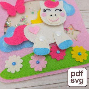 Unicorn Quiet Book Pattern PDF & SVG, Felt Book Pattern, Busy Book ...