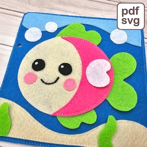 Sea Animals Quiet Book Pattern: Marine Life Sensory Book (PDF & SVG) - Etsy