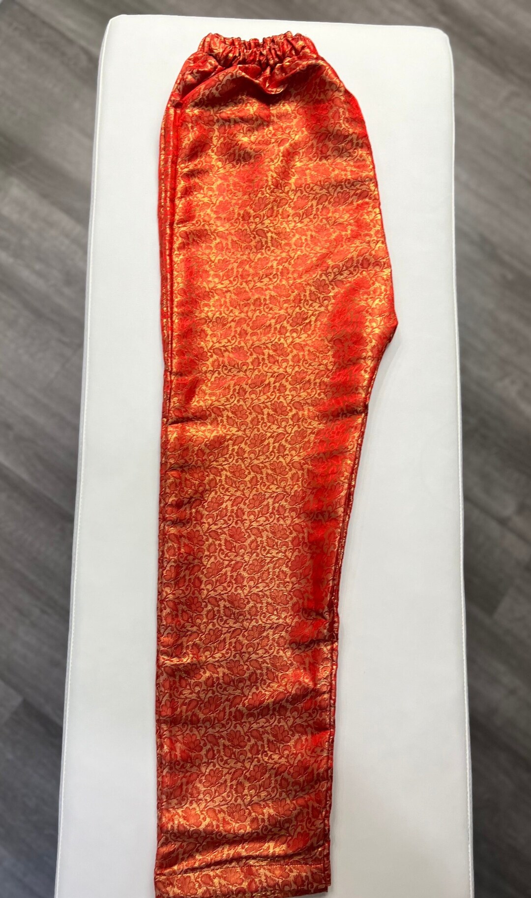 Jamawar Red and Gold Trouser Pants - Etsy