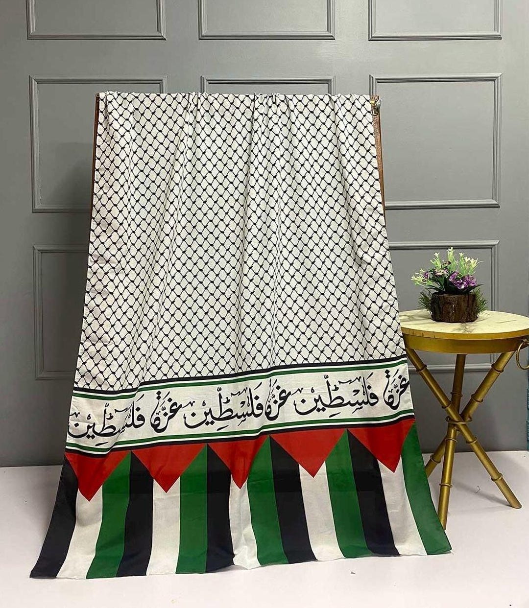 Urdu Calligraphy Free Palestine Dupatta - Etsy