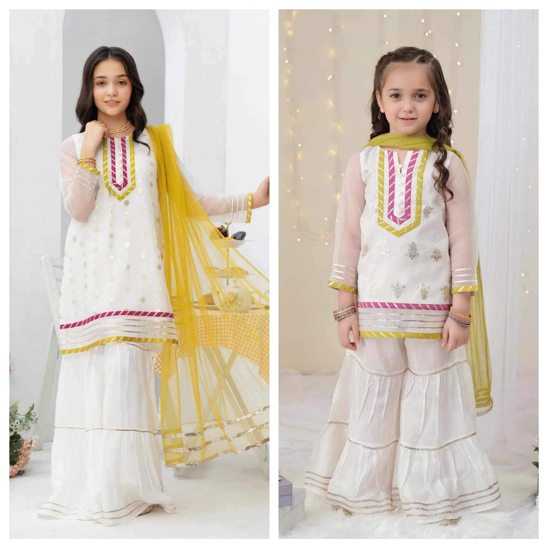 Kids Young Girl Eastern Wear Pakistani Indian Bangladeshi Shalwar ...