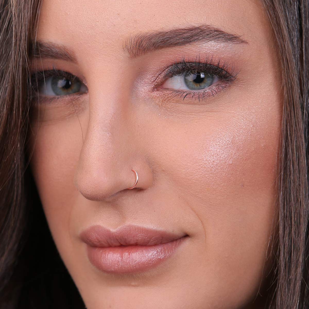 Tiny Rose Gold Nose Ring 20 G Rose Gold Filled Nose Rings - Etsy