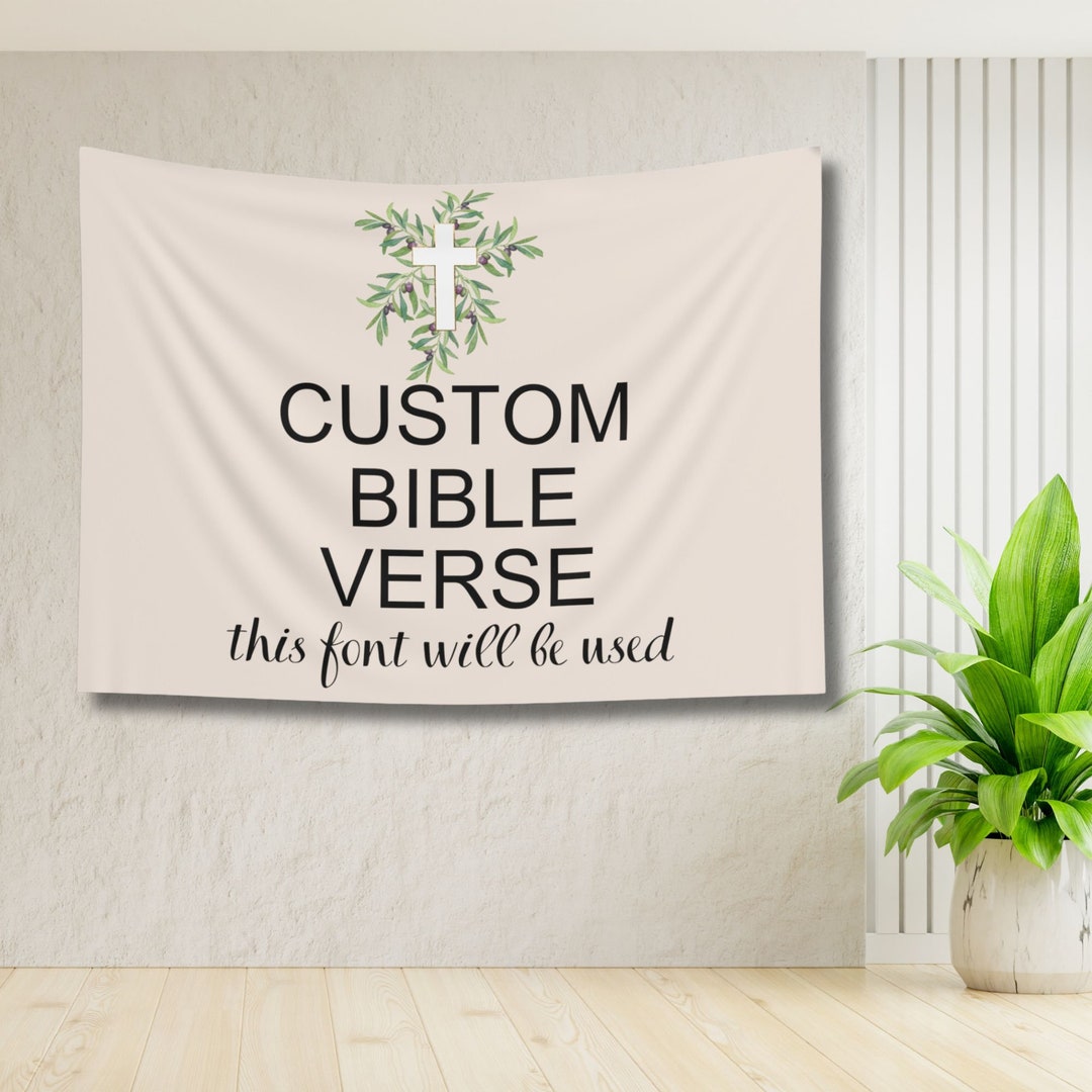 Christian Custom Bible Tapestry, Christian Tapestry, Scripture Tapestry ...