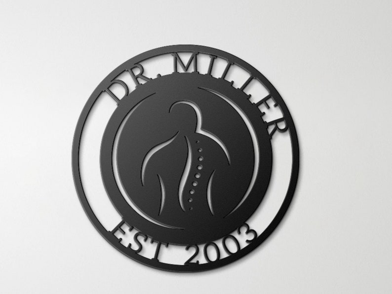 Custom Metal Outdoor Chiropractic Sign, Chiropractor Gift, Chiropractor ...