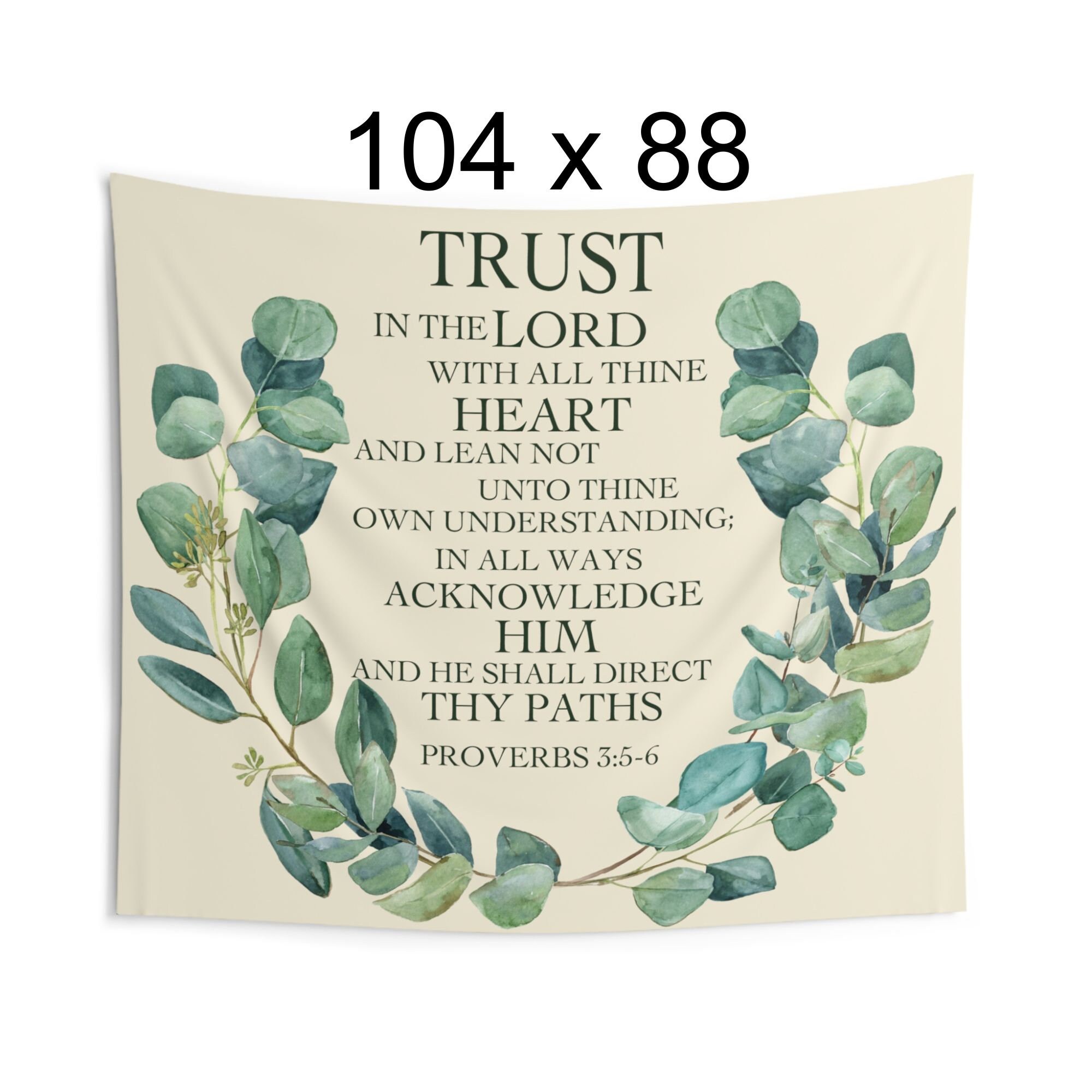 Christian Tapestry Christian Bible Art, Bible Verse Tapestry, Christian Wall Tapestry, Canvas ...